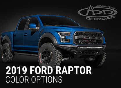 What are the 2019 Ford Raptor Color Options?