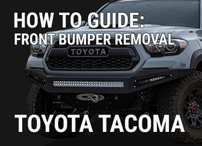 How to: Toyota Tacoma Front Bumper removal