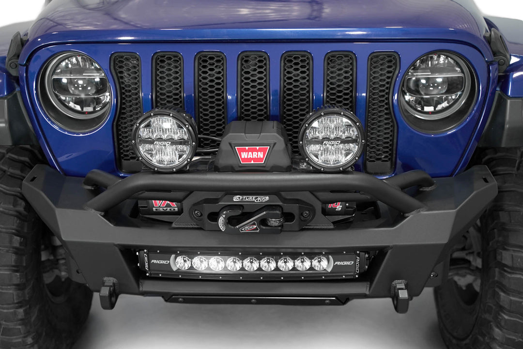 Wrangler JL & Gladiator JT Stubby Winch Front Bumper | Phantom