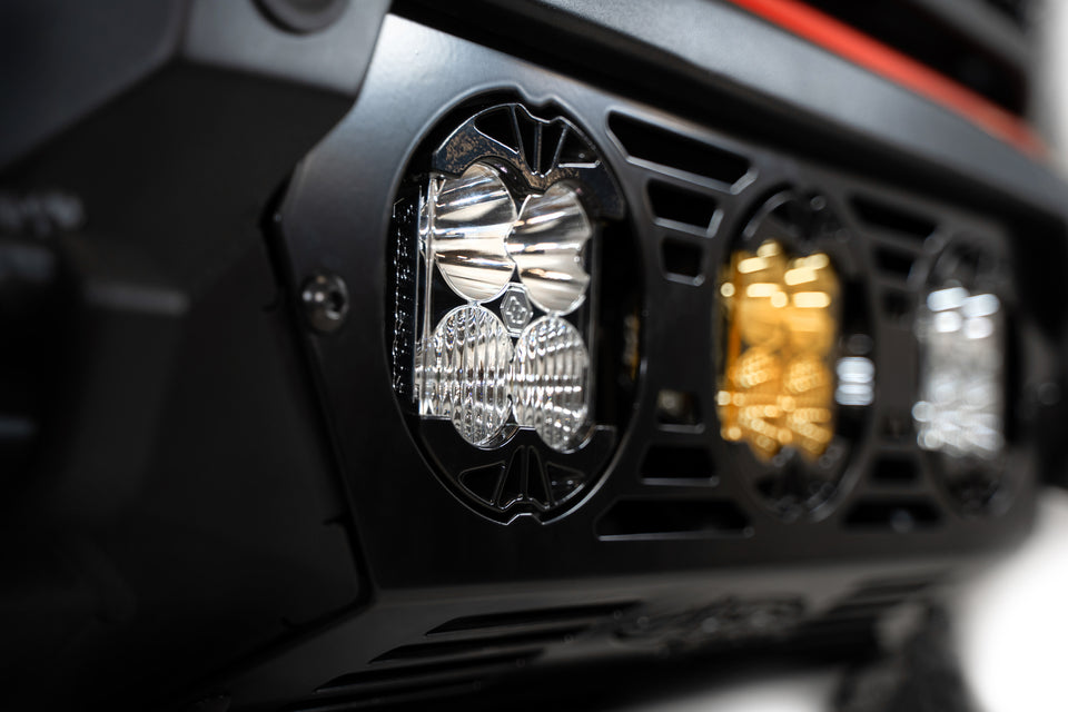 Bronco Raptor Front Bumper | Bomber Series With Baja Designs Lighting