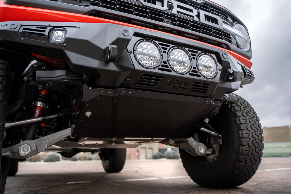 Bronco Raptor Front Bumper | Bomber Series With Rigid Lighting