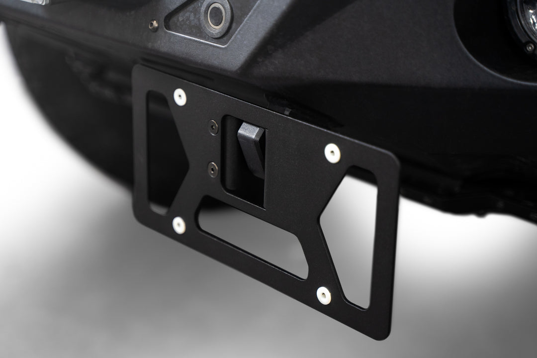 Universal D-Ring Mount License Front Plate Bracket by Rago Fabrication