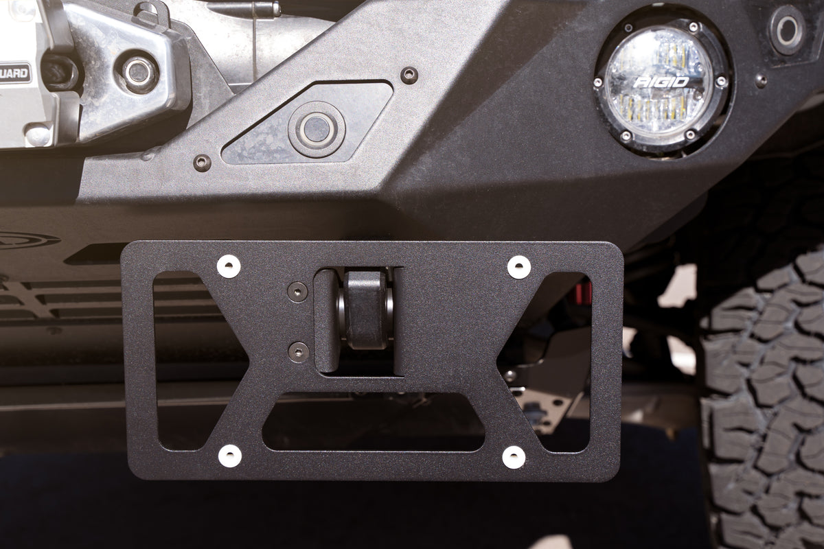 Universal D-Ring Mount License Front Plate Bracket by Rago Fabrication