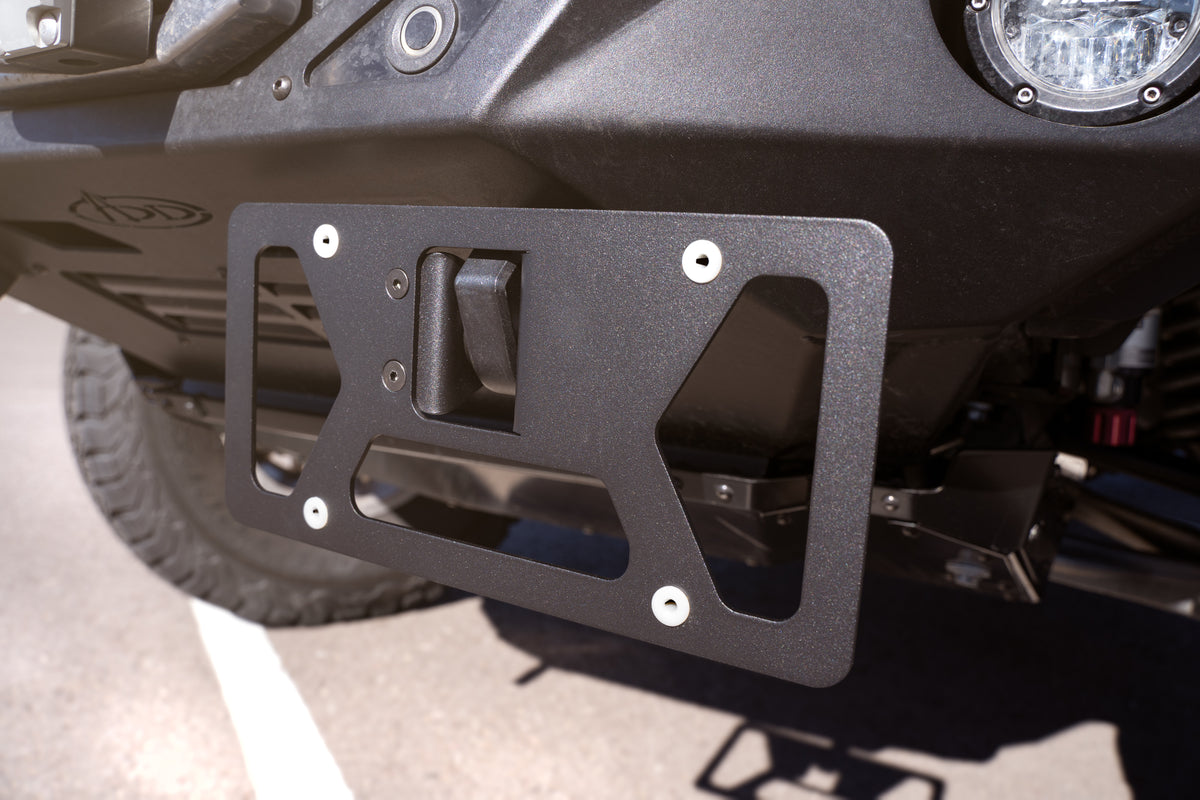 Universal D-Ring Mount License Front Plate Bracket by Rago Fabrication