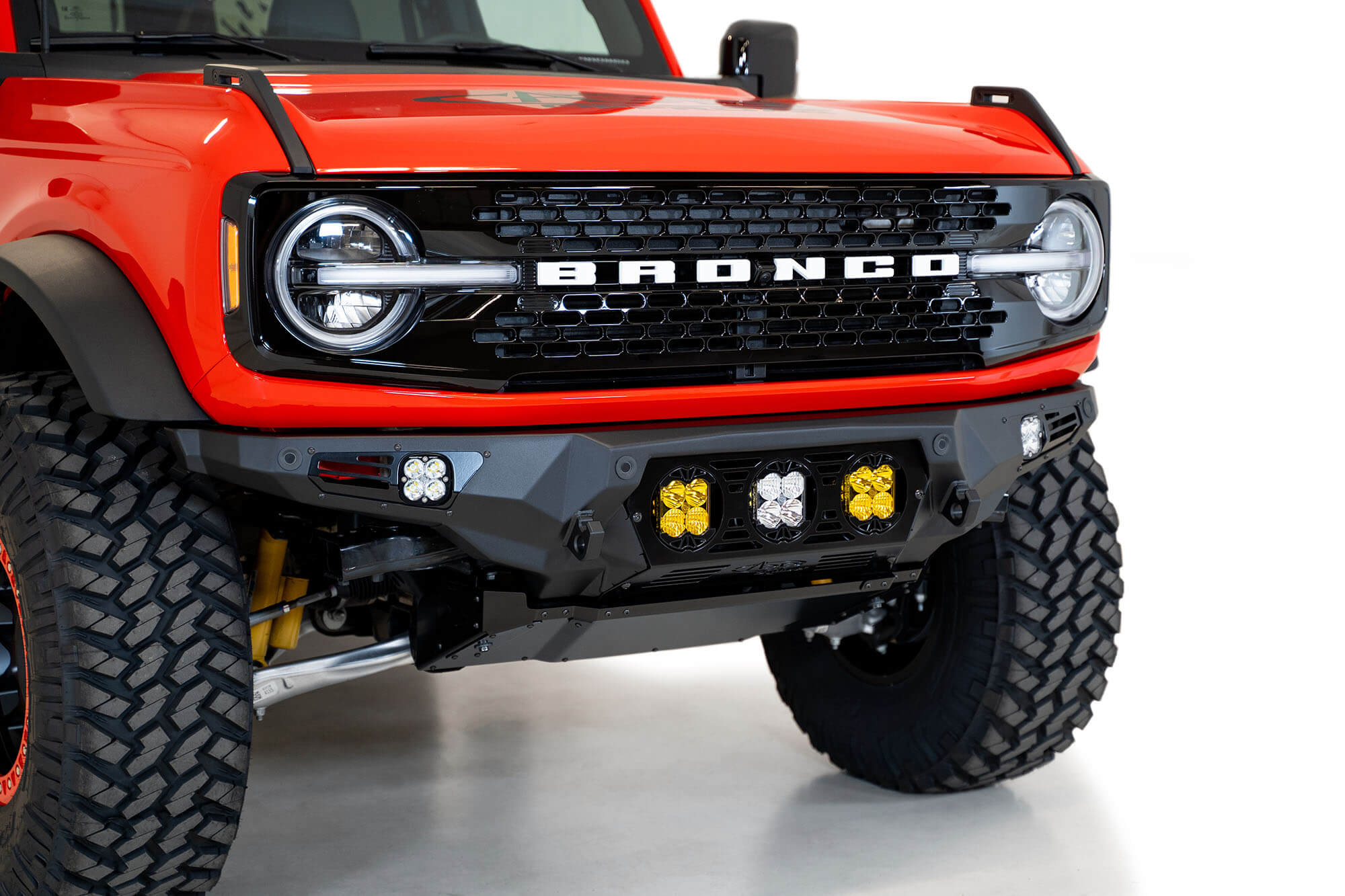 2021-2025 Bomber Bronco Front Bumper with Baja Light Mounts