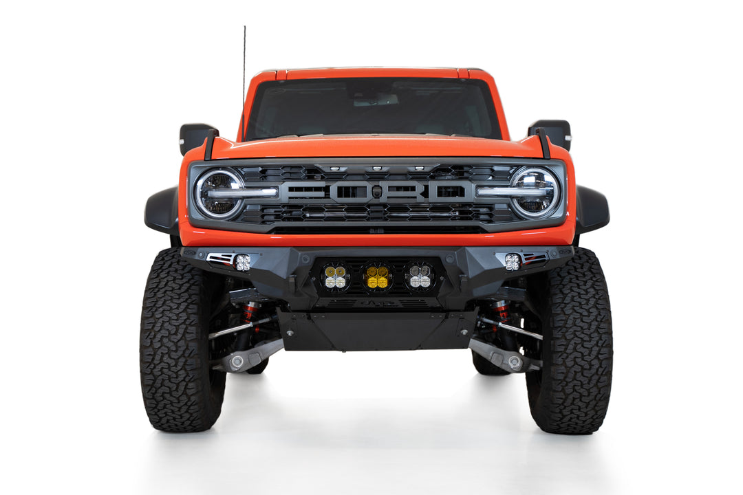 Bronco Raptor Front Bumper | Bomber Series With Baja Designs Lighting