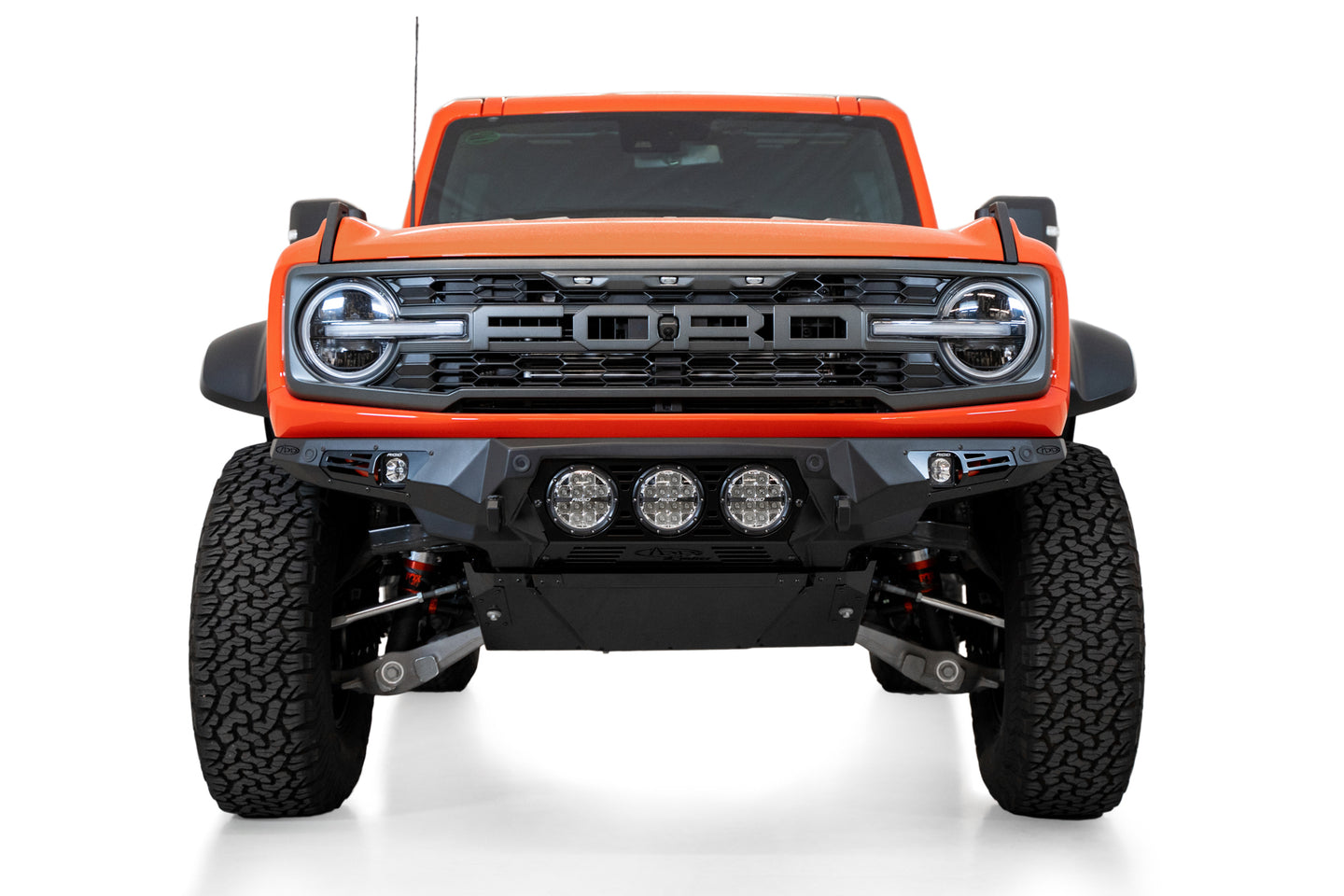 Bronco Raptor Front Bumper | Bomber Series With Rigid Lighting