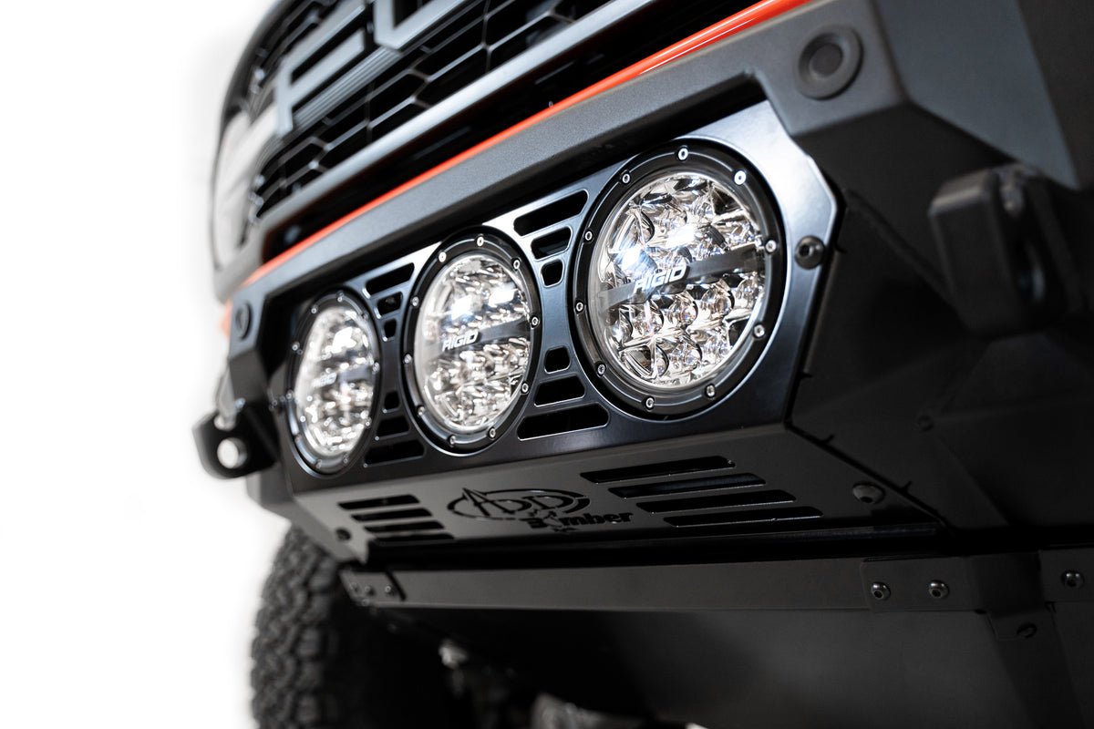Bronco Raptor Front Bumper | Bomber Series With Rigid Lighting