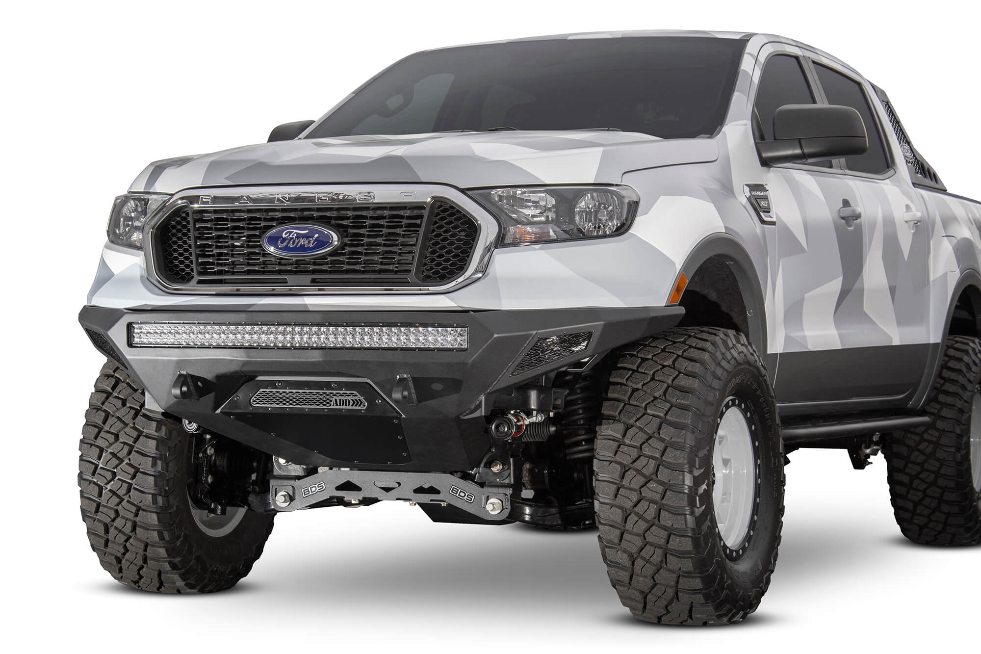 2019 - 2021 Ford Ranger Stealth Fighter Front Bumper NO SENSORS ...
